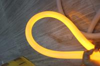 China modern 360 degree round yellow 220v neon flex light 25mm ip67 for outdoor for sale