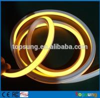 China promotional 24v 120leds/m yellow square led neon flex light ip67 waterproof for sale