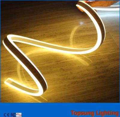 China 80led/m waterproof double side flex led neon light 12v yellow colour for sale