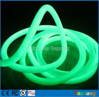 China 82 feet spool green led neon flex tube light round 12v for room for sale