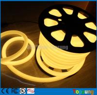 China 25meter spool 12V DC 360 degree round warm white led flex neon lights for letter for sale
