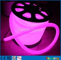 China 25M spool 24V DC 360 degree purple led neon light dia 25mm round Gold Supplier for sale