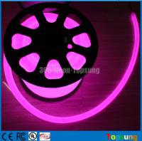 China 25M spool 24V DC 360 degree purple led neon light dia 25mm round Gold Supplier for sale