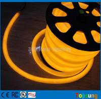 China 100' spool 24 Volt yellow round led neon light flex for pool for sale