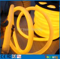 China 100' spool 24 Volt yellow round led neon light flex for pool for sale
