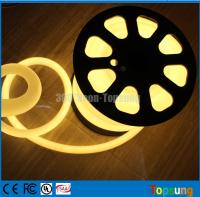 China 25M spool 12 Volt 360 degree round warm white led flex neon strip for room for sale