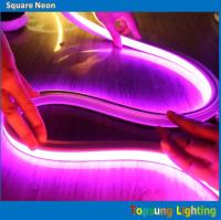 China Flat emitting 230v pink square 16*16m led lighting neon strip for garden for sale