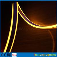 China Pretty 230V double side emitting yellow led neon flexible strip for outdoor for sale