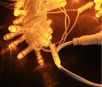 China 10m connectable 5mm led christmas lights wholesale string yellow anti-cold bubble PVC for sale
