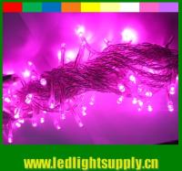 China 127v purple led outdoor string light waterproof 100 led Topsung Lighting for sale