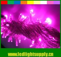 China 127v purple led outdoor string light waterproof 100 led Topsung Lighting for sale