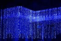 China Top View 230v fairy outdoor christmas lighting curtain for garden for sale