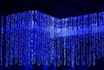 China Top View 230v fairy outdoor christmas lighting curtain for garden for sale