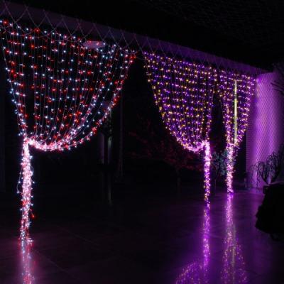 China 110V Holiday Decoration Lights Christmas Curtain Light For Outdoor for sale