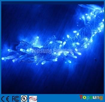 China Hot sale 220V blue100led Christmas flashing string lights 10m for sale