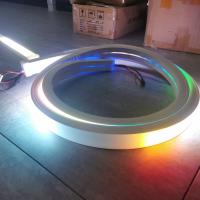 China 50mm rectangle recessed led linear light system lighting luces navideas 5050 rgbw digital luces led neon for sale