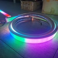 China 50mm rectangle recessed led linear light system lighting luces navideas 5050 rgbw digital luces led neon for sale