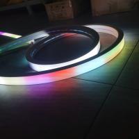 China Amazing Topsung 5050smd 60leds/m 24v rgbw led neon rgb addressable neon strip 12v flex for sale