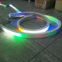 China 40mm programable rgbw neon flexibleible led 24v rgb luz led tipo neon tape 5050 smd color changing soft tube for sale