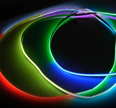 China led strip light DMX flexible digital WS2812B pixel rgb tube light ip67 ip68 side view light strips for sale