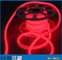 China 110V 220V 360 Degree Glow Flexible Round LED Neon Rope Light red color for sale