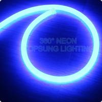 China blue color mini round neon flex 360 degree emitting 12V SMD2835 rope light for sale