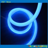 China blue 360 round neon flex light 24v 100leds/m for outdoor round diameter 25mm for sale
