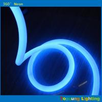 China blue 360 round neon flex light 24v 100leds/m for outdoor round diameter 25mm for sale