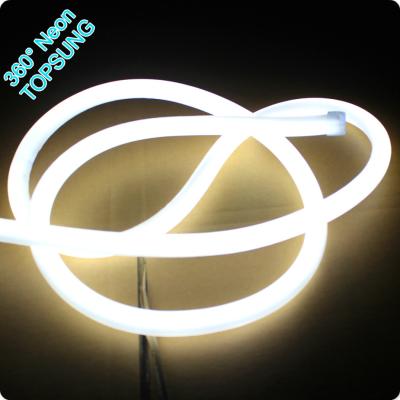 China led neon rope light 360 degree emitting 16mm 220V round neon flex SMD2835 white for sale