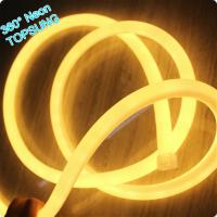 China 360 degree round mini led neon flex strip for xmas decoration 220v warm white mini 16mm for sale