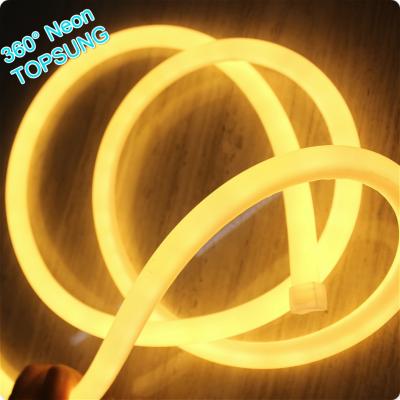 China 360 degree round mini led neon flex strip for xmas decoration 220v warm white mini 16mm for sale