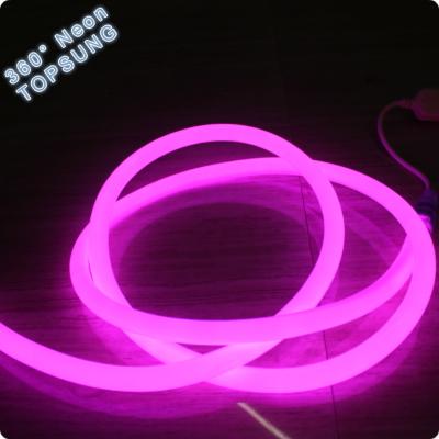 China PVC round neon 16mm pink led 360 degree neon flex lights 110V for sale