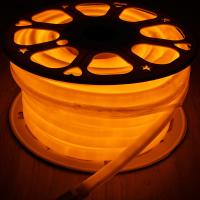 China orange slim round PVC tube neon light 16mm 360 degree led neon flex DC24V for sale