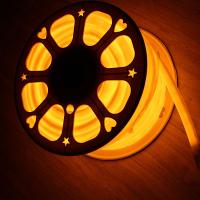 China orange slim round PVC tube neon light 16mm 360 degree led neon flex DC24V for sale
