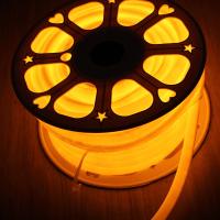 China IP67 220V led neon rope 16mm 360 degree round flex lights orange for sale