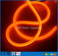 China orange slim round PVC tube neon light 16mm 360 degree led neon flex DC24V for sale