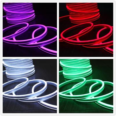 China DC24V 11x19mm ultra thin square rgb smd5050 led neon light flat emitting surface for sale
