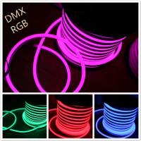 China Shenzhen led lighting 14*26mm full color changing RGB led neon tube DC 12V for sale