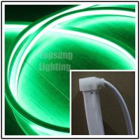 China DC 12V led neon flex 16x16mm square flat rope light 120SMD/M green outdoor decoration light for sale