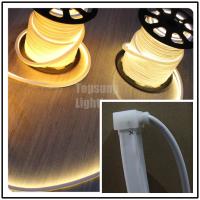 China low voltage DC 12V warm white led neon flex rope light 16x16mm square flat tube light for sale