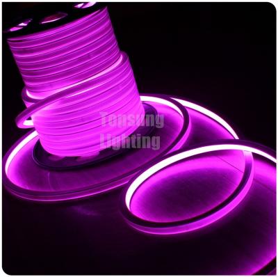 China pink color DC 24V led neon flex 16x16mm square flat neon rope IP68 outdoor lighting decoration for sale