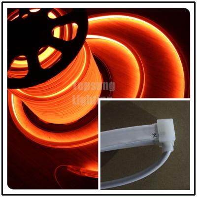 China orange color AC 110V square led neon flexible light 16x16mm IP68 neon tube for sale