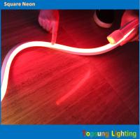 China Red Color LED Neon Flex Light LED Neon Rope Light 16*16mm Square Ip68 AC 110v for sale