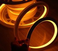 China yellow decoration light DC 12V led neon sign square tube light 16*16mm flat emitting surface IP68 for sale