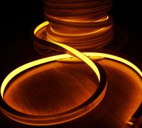 China 120SMD/M yellow flexible led neon 16*16mm square flat neon rope light DC 24V for sale
