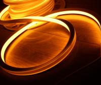 China 120SMD/M yellow flexible led neon 16*16mm square flat neon rope light DC 24V for sale