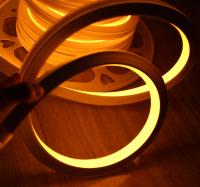 China Topsung Square yellow neon-flex Christmas led light decorative best neon flex price 16x16mm amber for sale