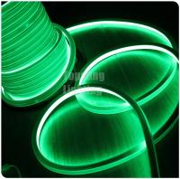 China DC 12V led neon flex 16x16mm square flat rope light 120SMD/M green outdoor decoration light for sale