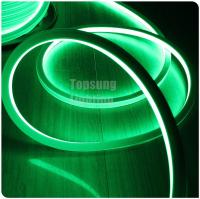 China Popular 24V DC flat green led neon flex16x16mm square shape for home decoration for sale