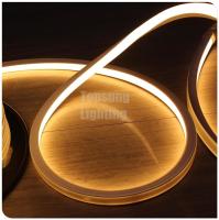 China low voltage DC 12V warm white led neon flex rope light 16x16mm square flat tube light for sale